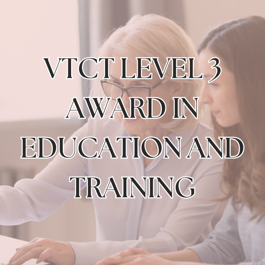 Award in Teaching and Education Level 3 Award AET